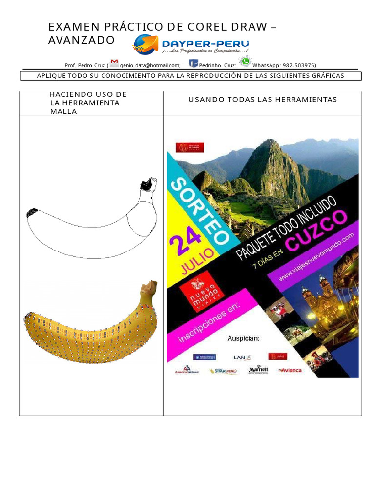 Examen Practico de Corel Avanzado 2 (PDF.io) | PDF