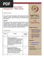 CePSWaM 2025: Waste Management Course | PDF