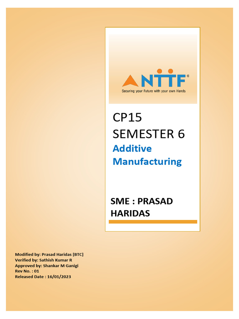 Additive Manufacturing Overview and Practices | PDF | 3 D Printing ...