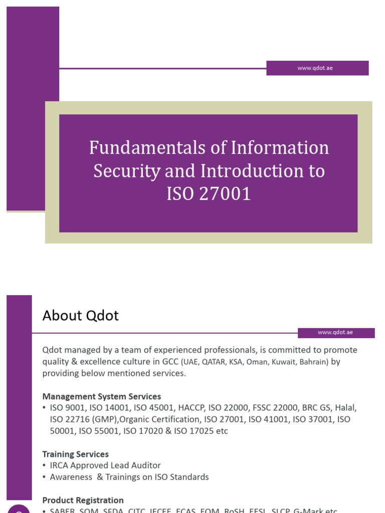ISO 27001: Information Security Basics | PDF | Information Security ...
