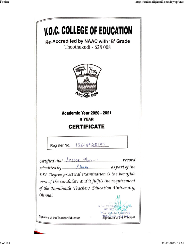 Lesson Plan Level -1 | PDF