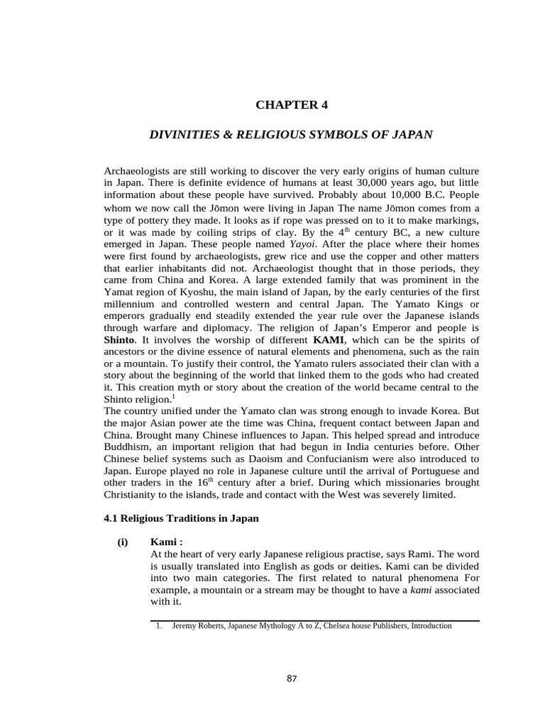 Japanese Divinities and Religious Symbols | PDF | Shinto | Yin And Yang