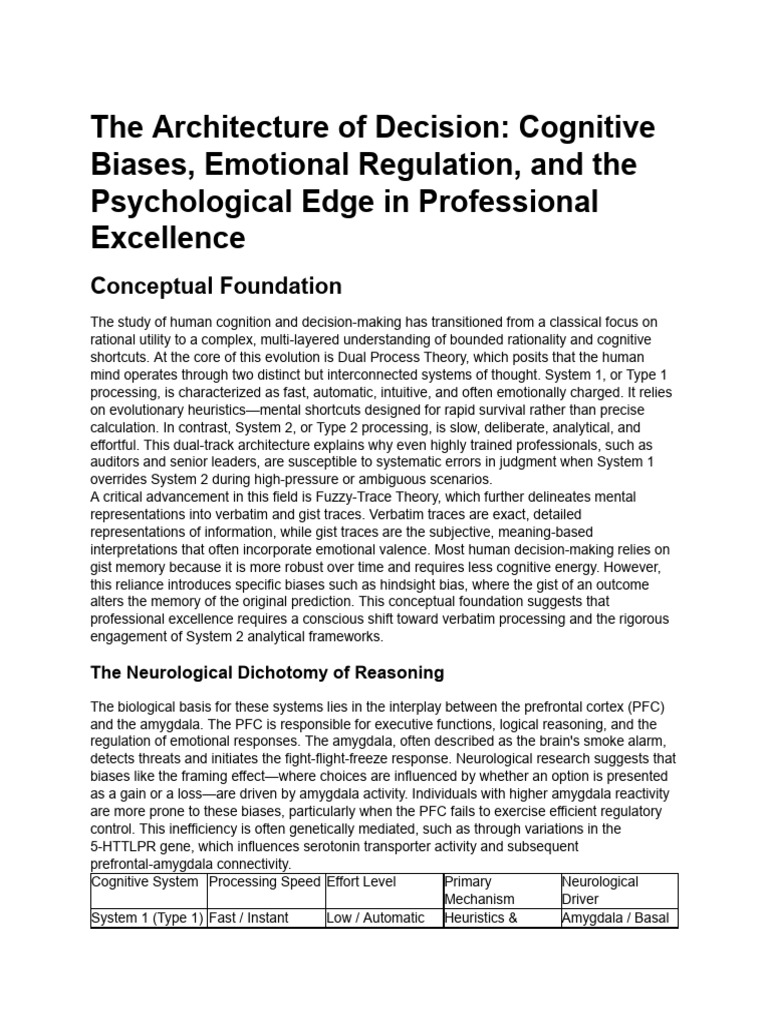 Cognitive Biases in Decision-Making | PDF | Bias | Mind