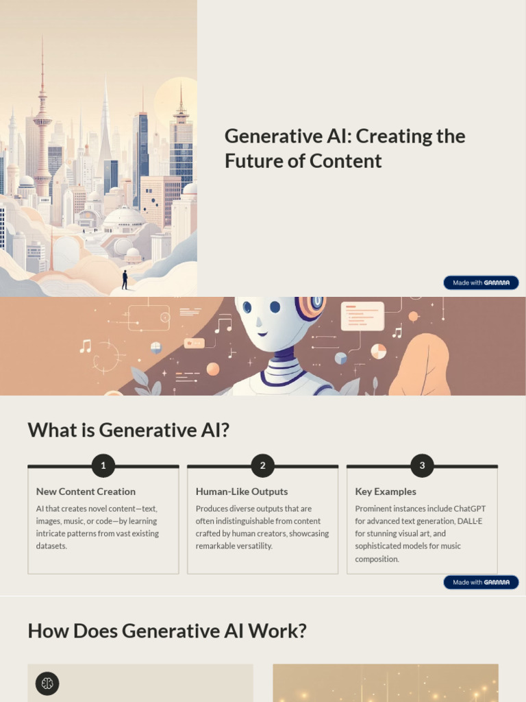 Generative AI Creating the Future of Content | PDF | Artificial ...