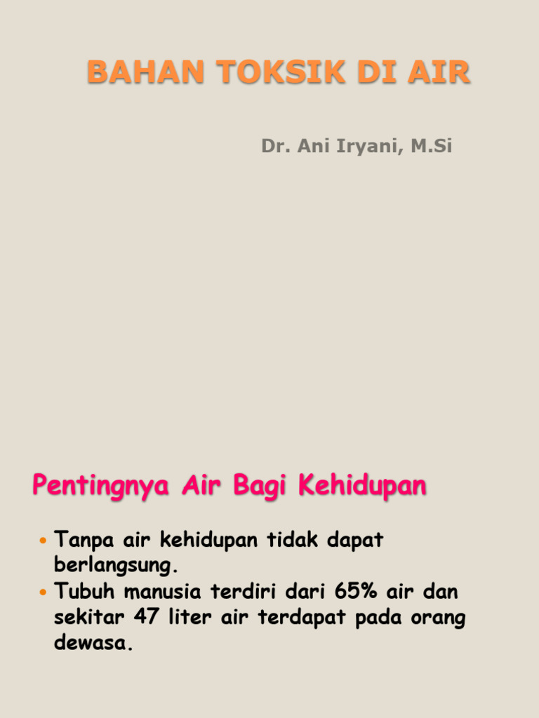 5 - Bahan Toksik Di Air | PDF