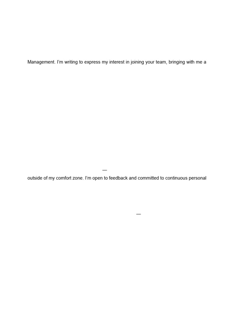 CoverLetter_Martini Croise Ylaya | PDF
