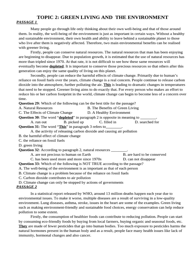 Week 3 | PDF | Sustainability | Climate Change