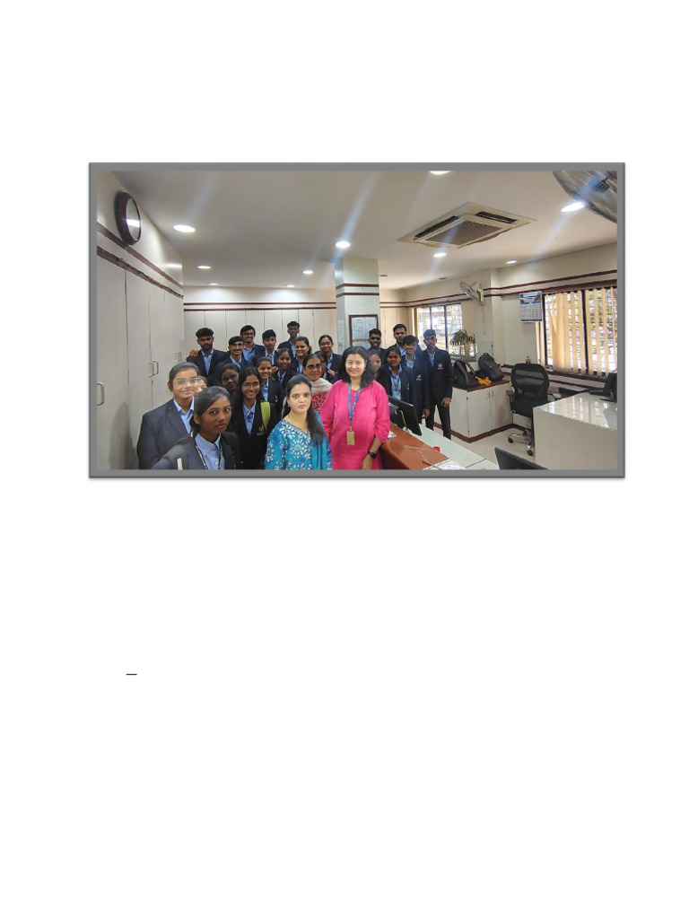 Report on Educational Visit to Cosmos Bank | PDF | Banks | Deposit Account