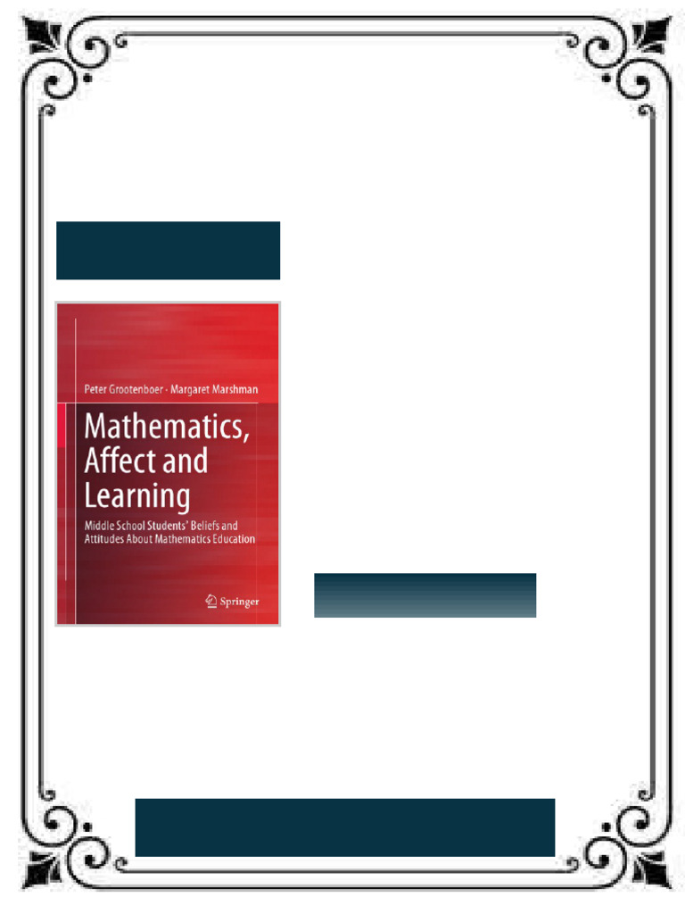 Mathematics Affect and Learning Middle School Students Beliefs and ...