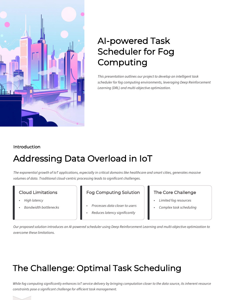 AI-powered Task Scheduler for Fog Computing | PDF | Internet Of Things ...