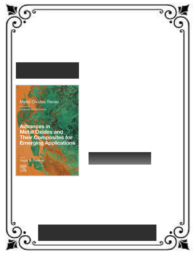 Advances in Metal Oxides and Their Composites for Emerging Applications ...