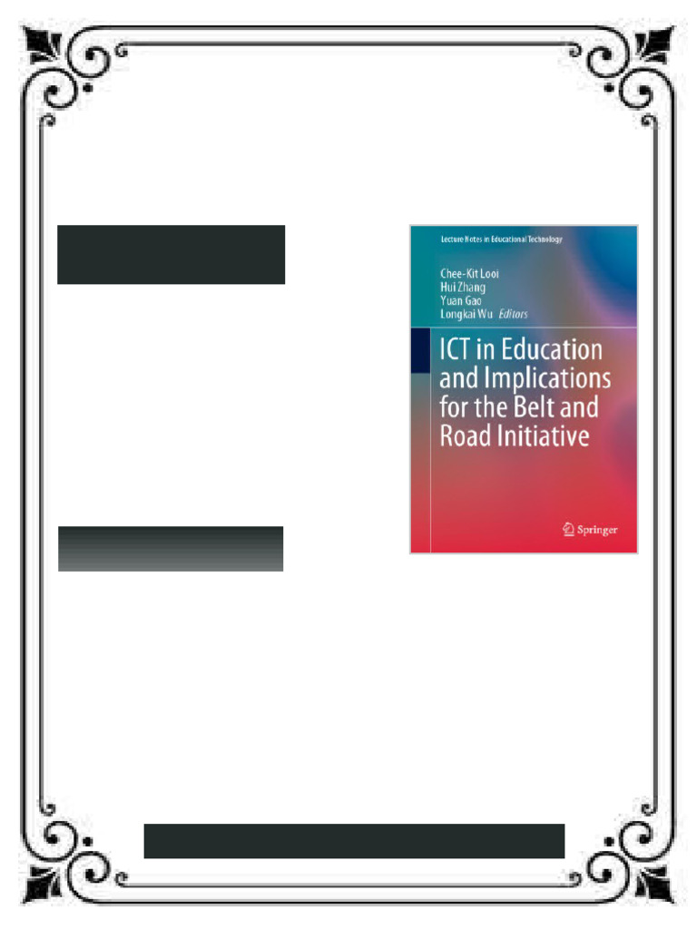 ICT in Education and Implications for the Belt and Road Initiative Chee ...