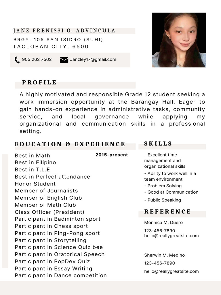 Beige Minimalist Clean Simple Professional Resume_20250206_091931_0000 | PDF