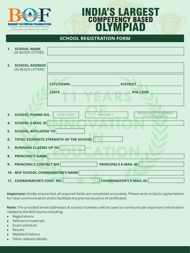Registration Form | PDF