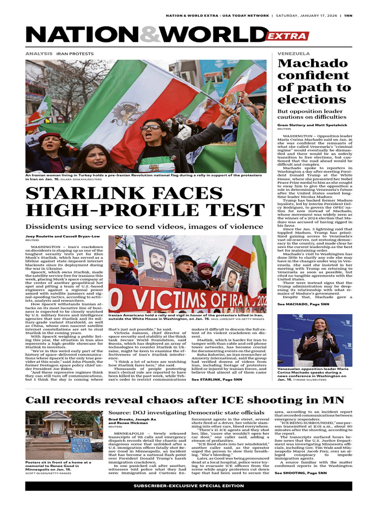 USA Today - January 17, 2026 | PDF