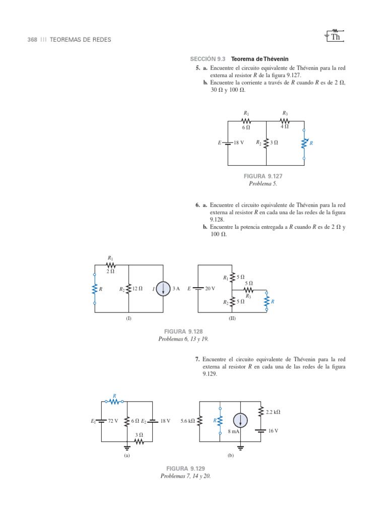 4. Teorema de Thevenin | PDF | Ingenieria Eléctrica | Electricidad