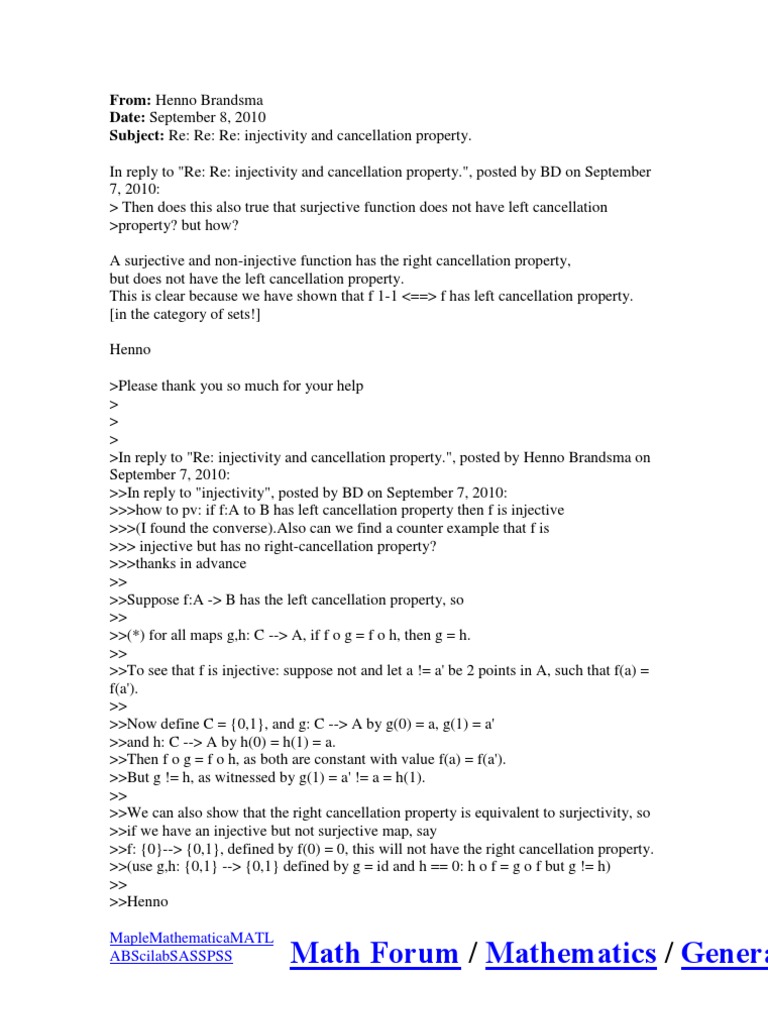 Injective And Surjective Pdf Continuous Function Function Mathematics