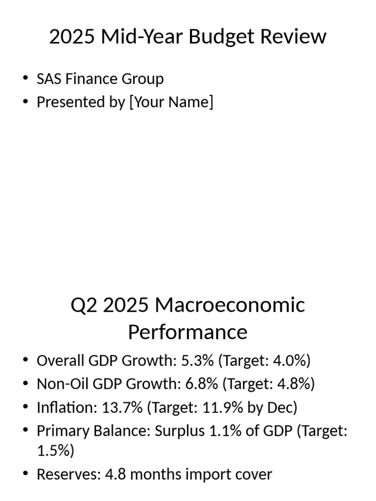 2025 Mid-Year Budget Review Insights | PDF
