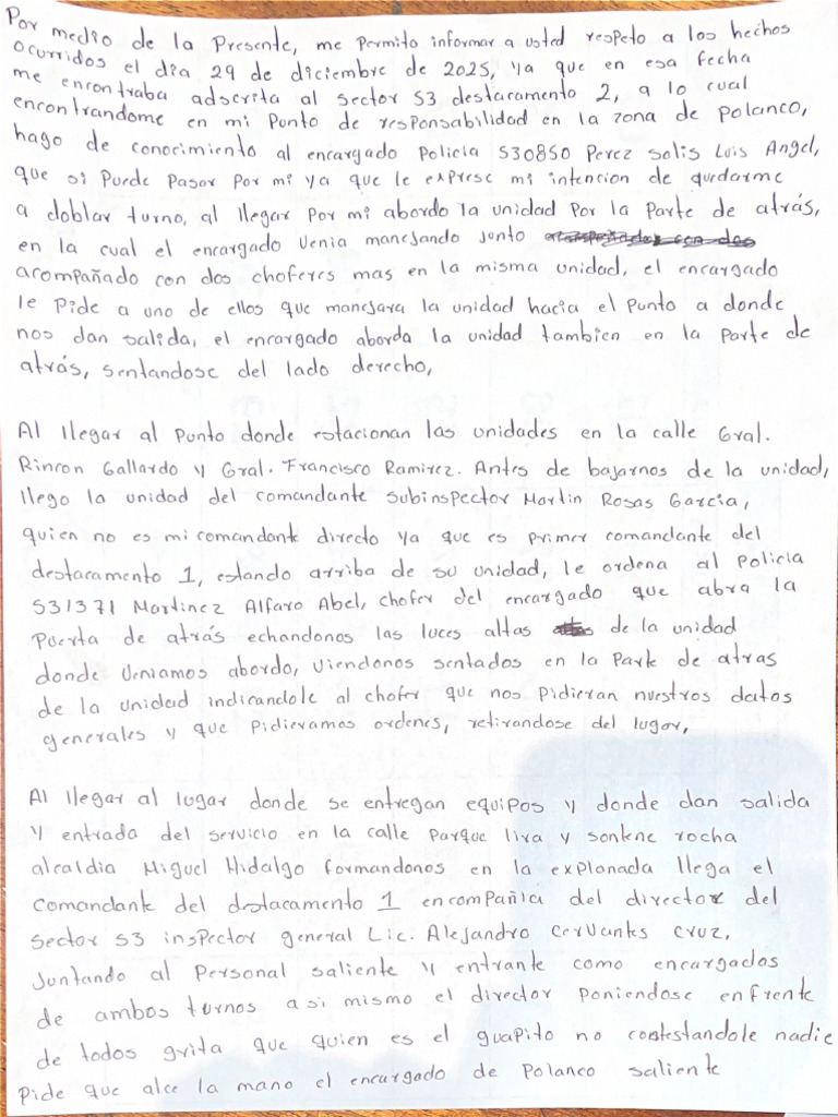 Por Medio de La Presente, Me Pamilo Informar A Ustad Rofeto A Los ...