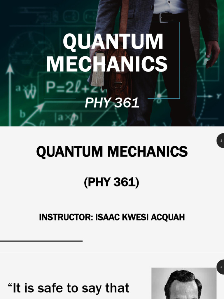 Quantum_mechanics__Lecture_8[1] | PDF | Hamiltonian (Quantum Mechanics) | Schrödinger Equation
