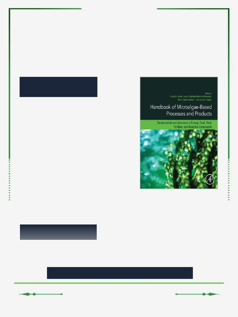 Handbook of Microalgae-Based Processes and Products: Fundamentals and ...