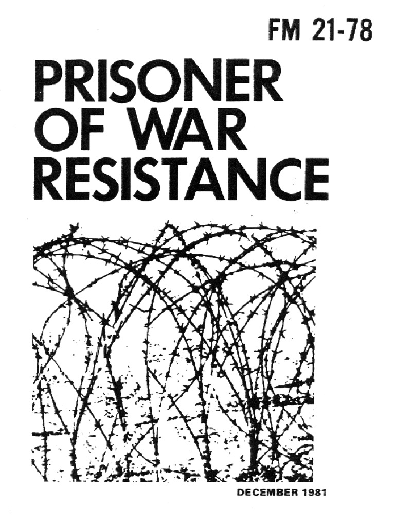 ARMY POW Resistance FM 21-78 1981 112 Pages | PDF