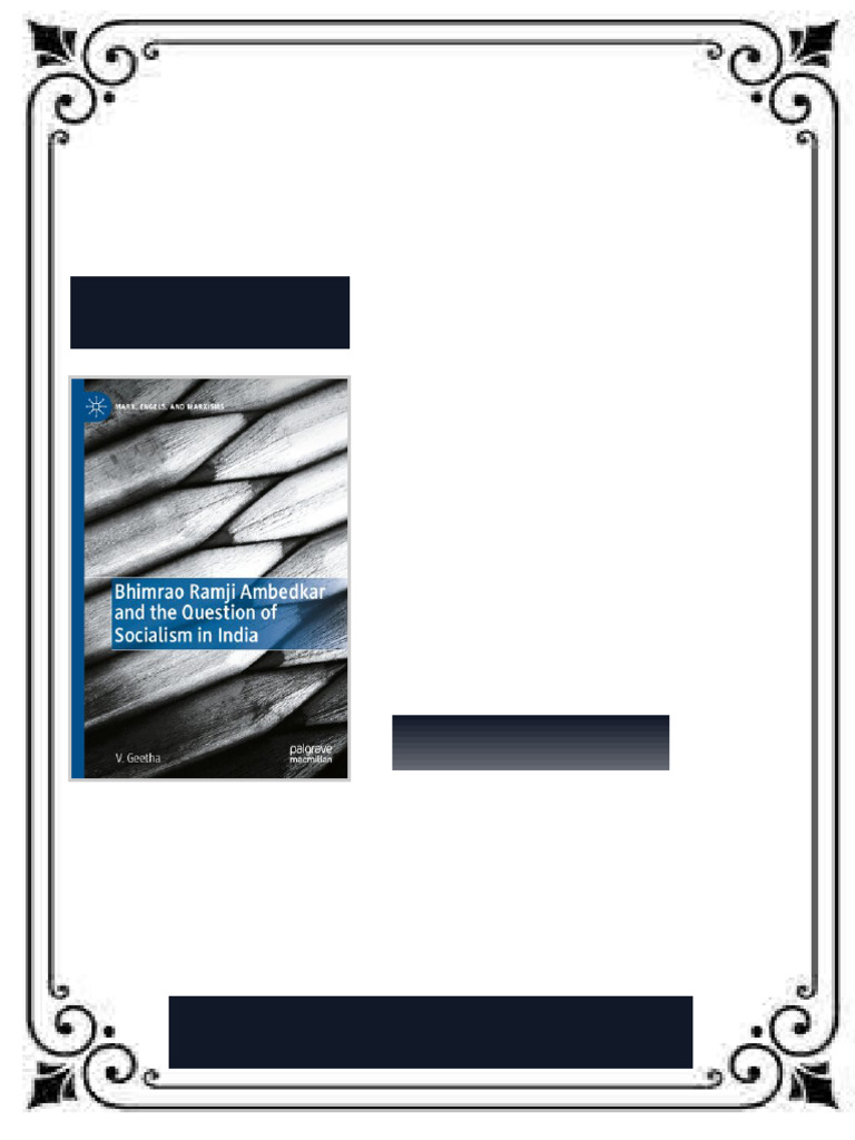 Bhimrao Ramji Ambedkar and the Question of Socialism in India (Marx ...