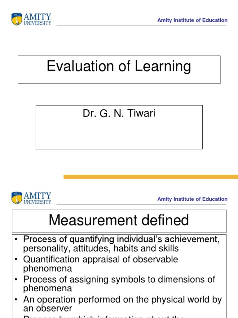 Educational Measurement and Evaluation | PDF | Test (Assessment ...