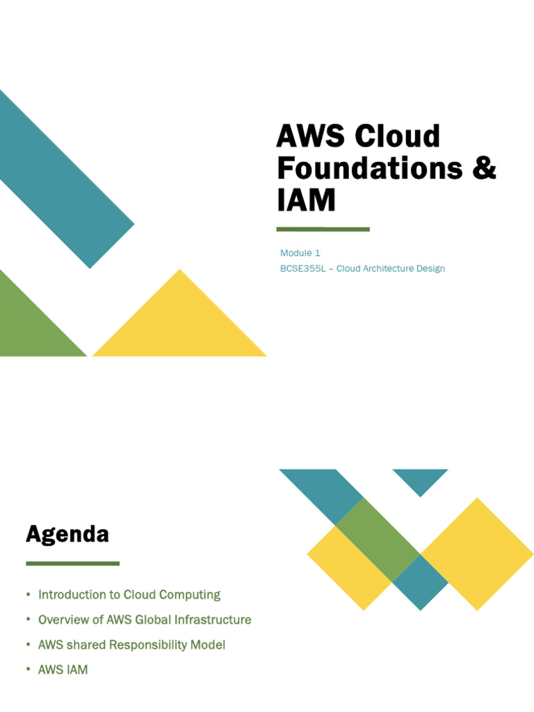 Module 1 - 1 | PDF | Cloud Computing | Amazon Web Services