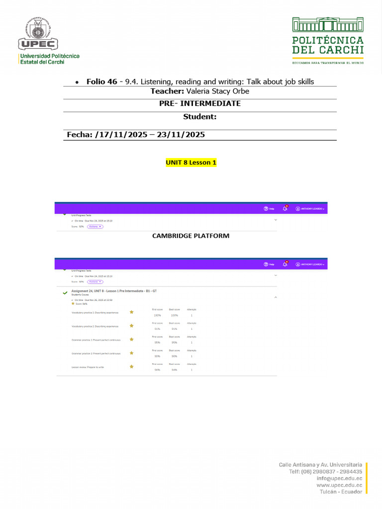 UNIT 8 LESSON 1 | PDF