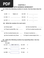 Class 3 Math Exam Paper 2024-25 | PDF