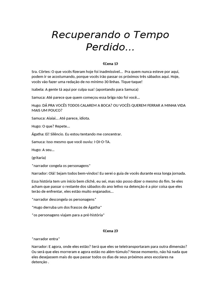 Aventura na Detenção: Viagem no Tempo | PDF | Albert Einstein