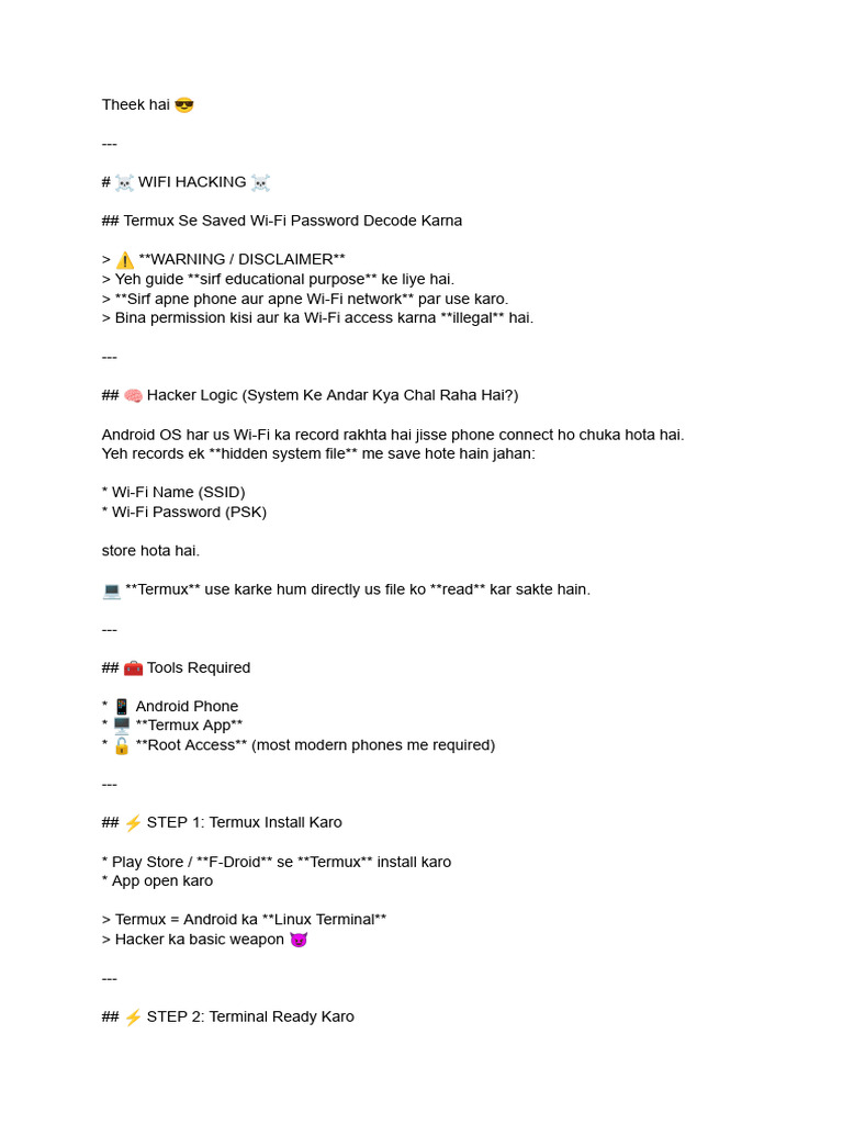Wifi Hacking | PDF | Computing | Software