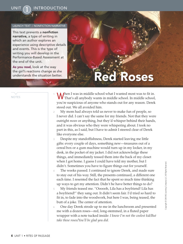 red roses | PDF | Reading Comprehension