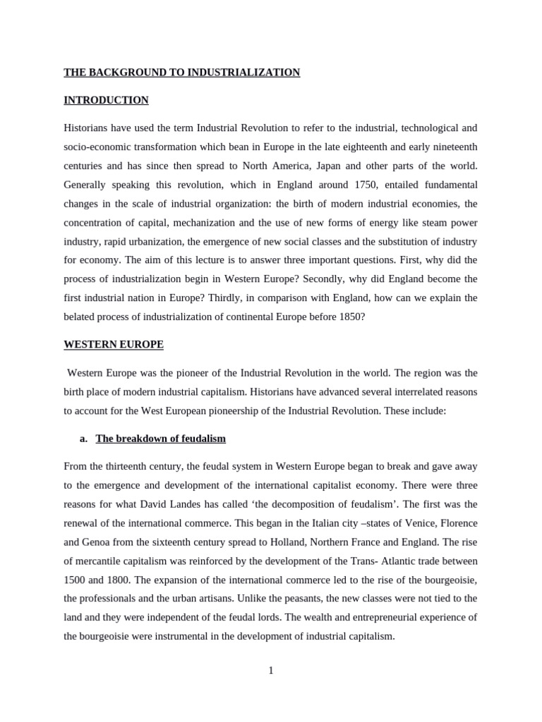 European History Notes (3) | PDF | Industrial Revolution | Spinning ...