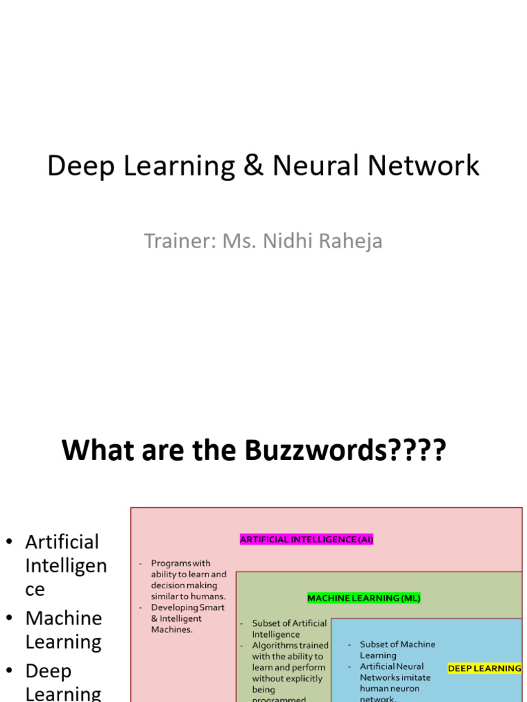 Understanding Deep Learning Concepts | PDF | Deep Learning | Neuron