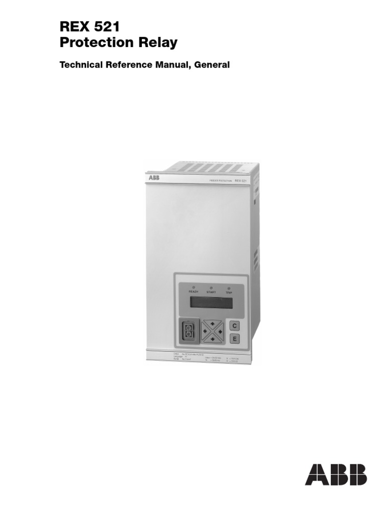 Rex 521 Techena | PDF | Power Supply | Relay