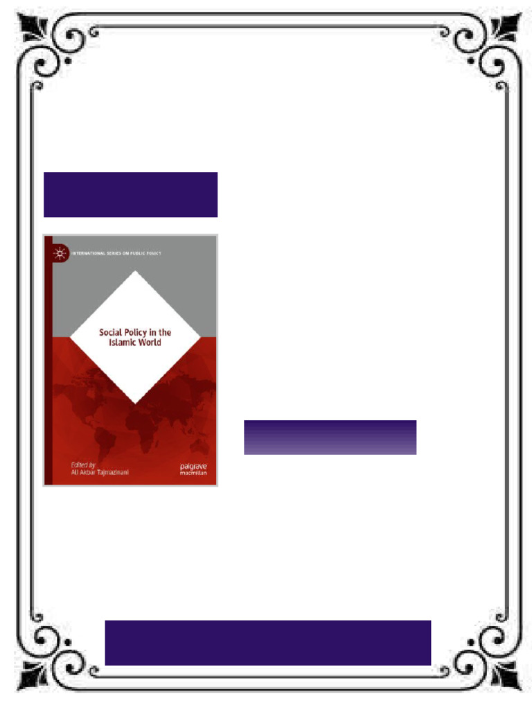 Social Policy in the Islamic World 1st ed. Edition Ali Akbar ...