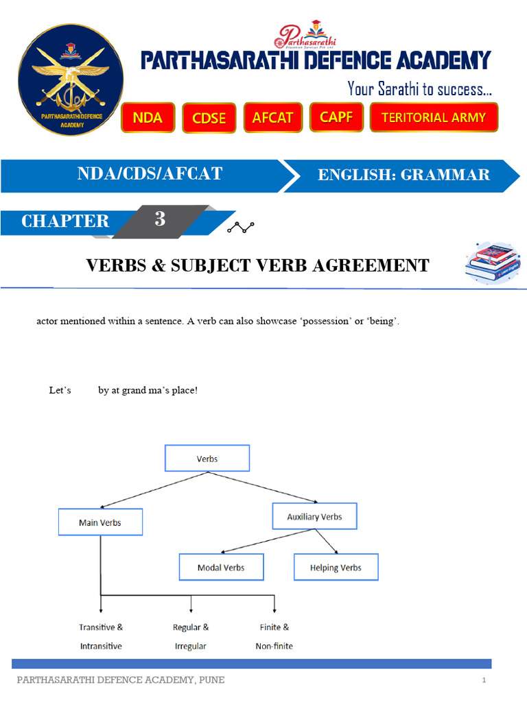 Understanding English Verbs and Types | PDF | Verb | Grammatical Number