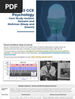Dement and Kleitman Study on Dreaming | PDF | Rapid Eye Movement Sleep ...