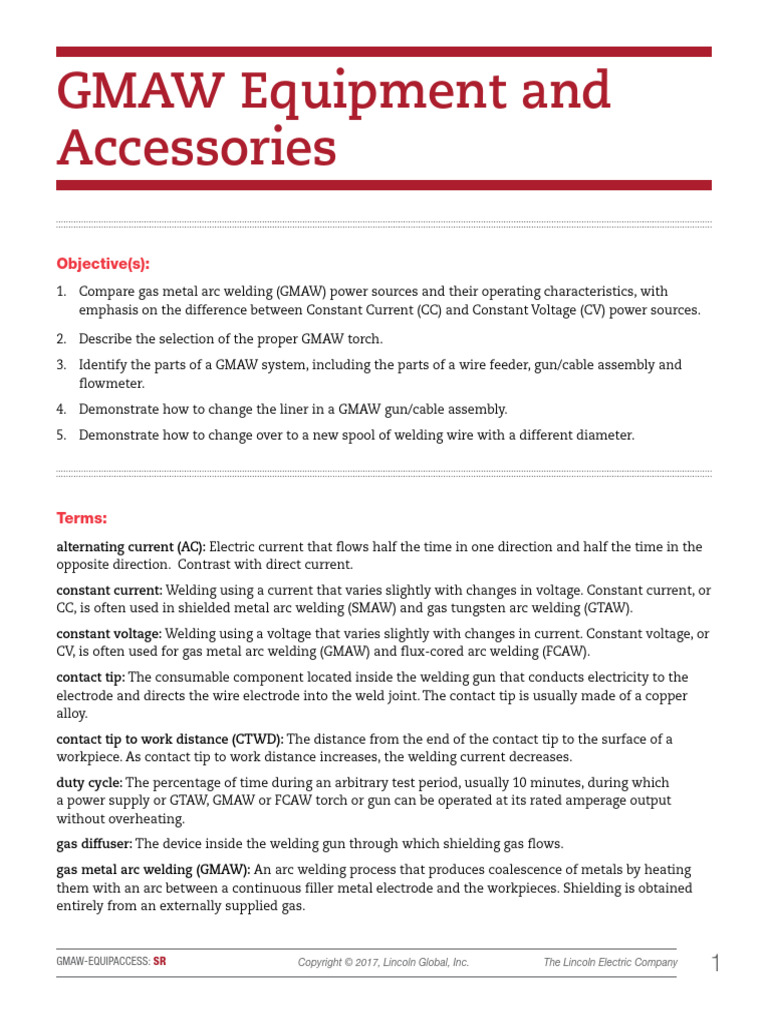 Gmaw Equipaccess Sr | PDF | Welding | Construction
