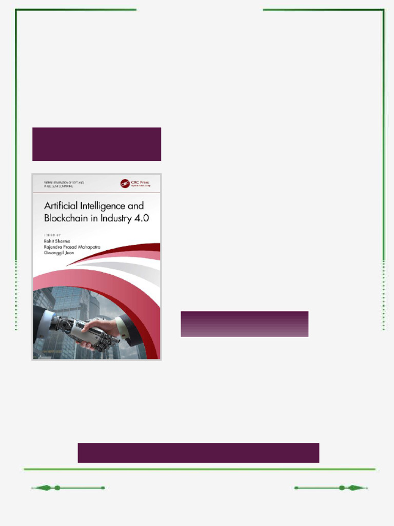 Artificial Intelligence and Blockchain in Industry 4 0 1st Edition Rohit Sharma ebook full ...