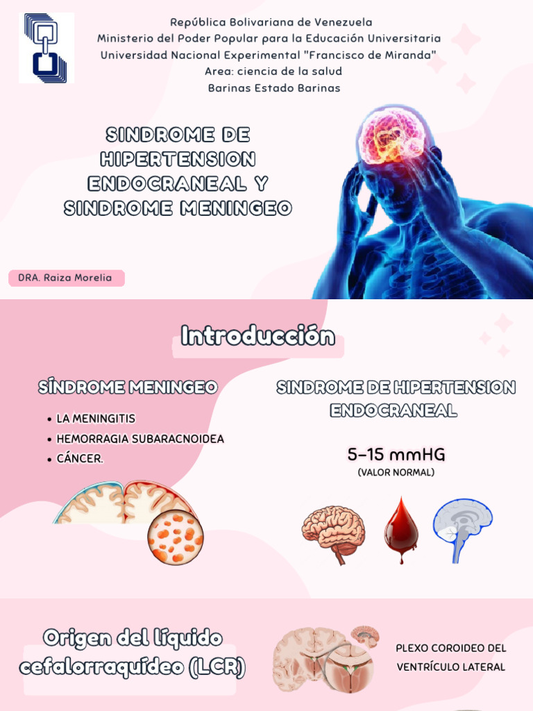 Hipertension Endocraneana y Meningitis | PDF | Fluido cerebroespinal ...