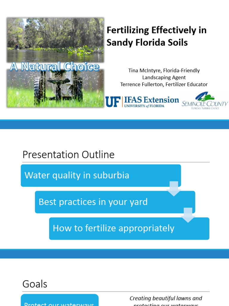 Effective Fertilizing for Florida's Sandy Soils | PDF | Fertilizer ...