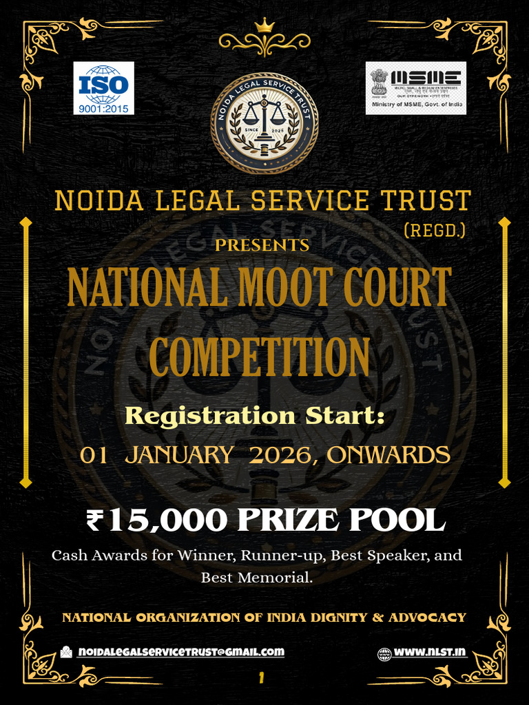 NLST National Virtual Moot Competition Brochure | PDF | Justice | Crime ...