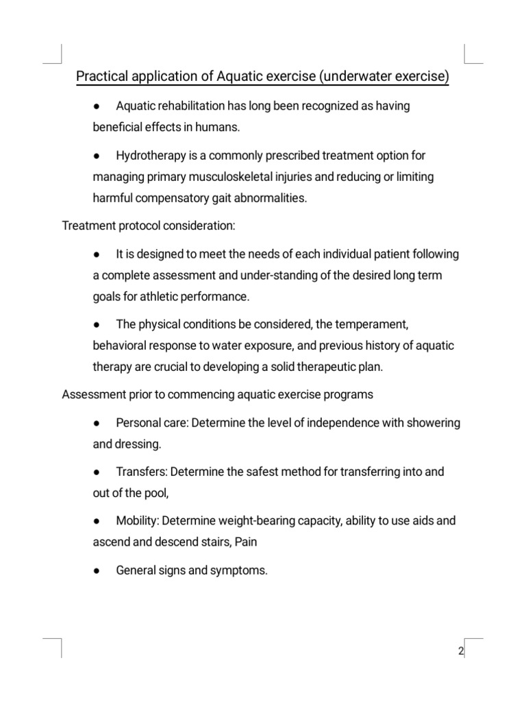 Aquatic Exercise (1) | PDF | Anatomical Terms Of Motion | Hand