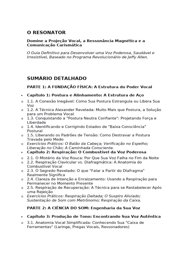 o Resonator | PDF | Voz humana | Canto