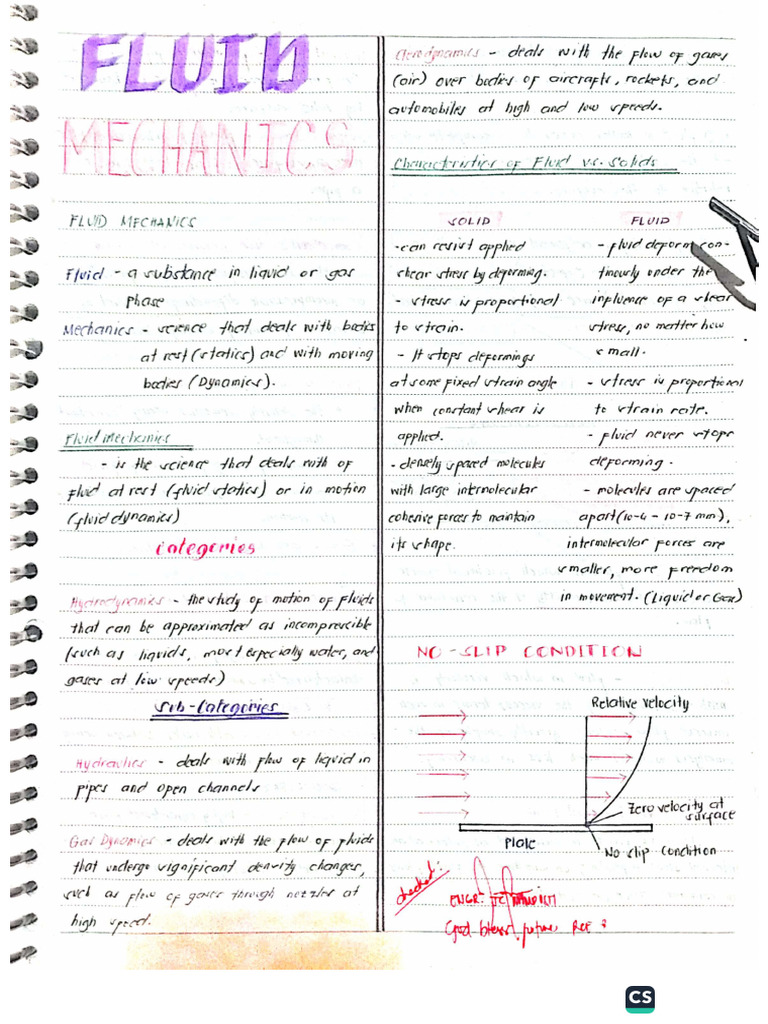 Fluid-Mechanics-NOTES | PDF