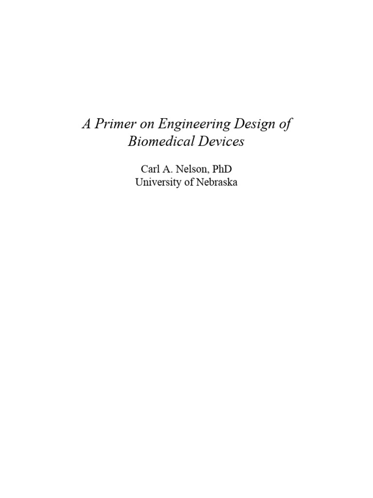Biomedical Device Design Guide | PDF | Cartilage | Bone