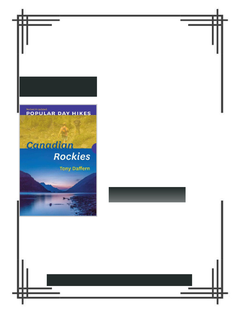 Popular Day Hikes Canadian Rockies Revised Updated 2nd Edition Tony ...